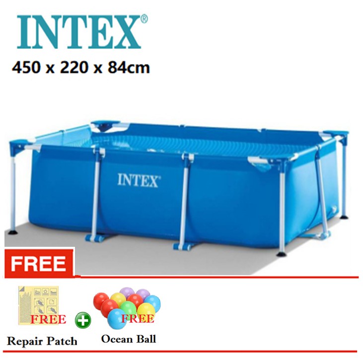 PROMOTION 28273 INTEX Inflatable Swimming Pool Steel Frame PVC Basin ...