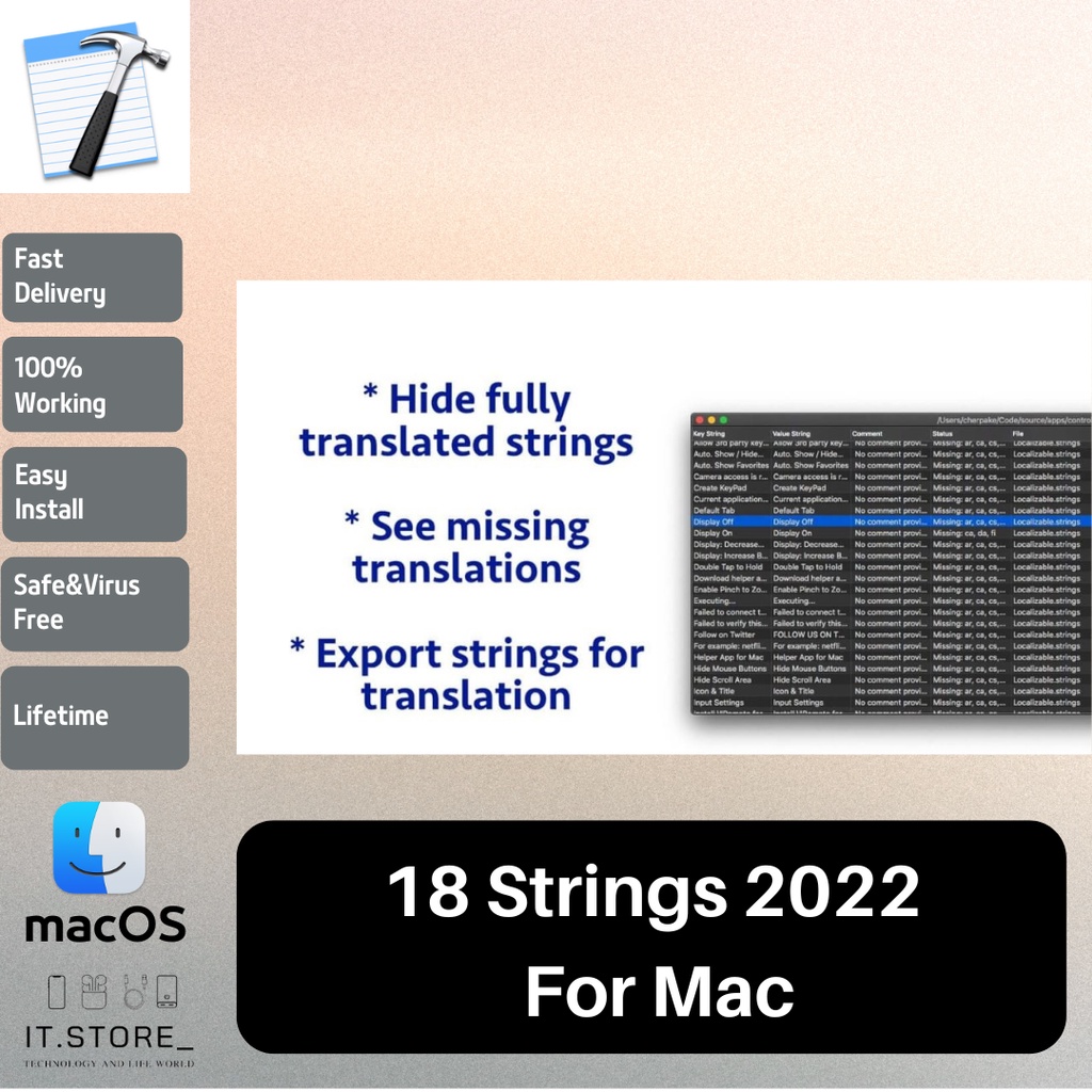 18 Strings 2022 Lifetime for Intel and M1 Chip Apple Silicone MacOs/Macbook/Mac Software Full ...