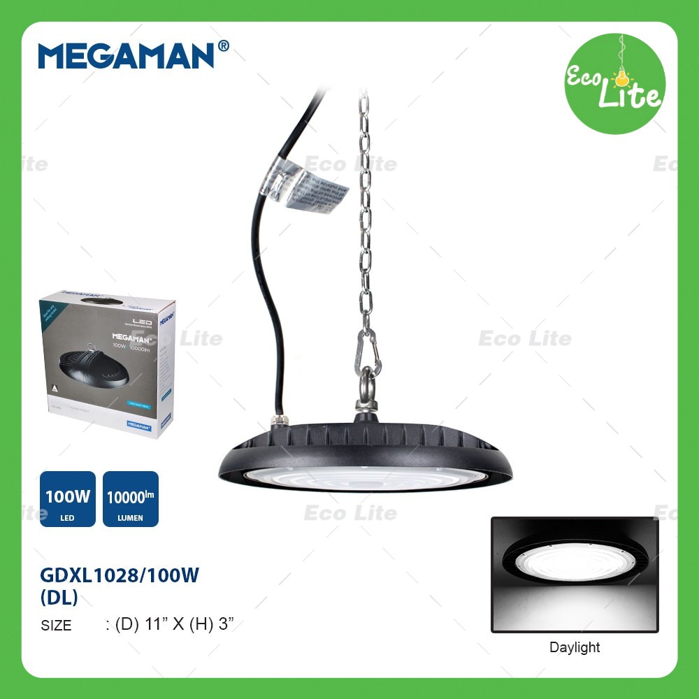MEGAMAN 100W/150W/200W LED HIGH BAY | Shopee Malaysia
