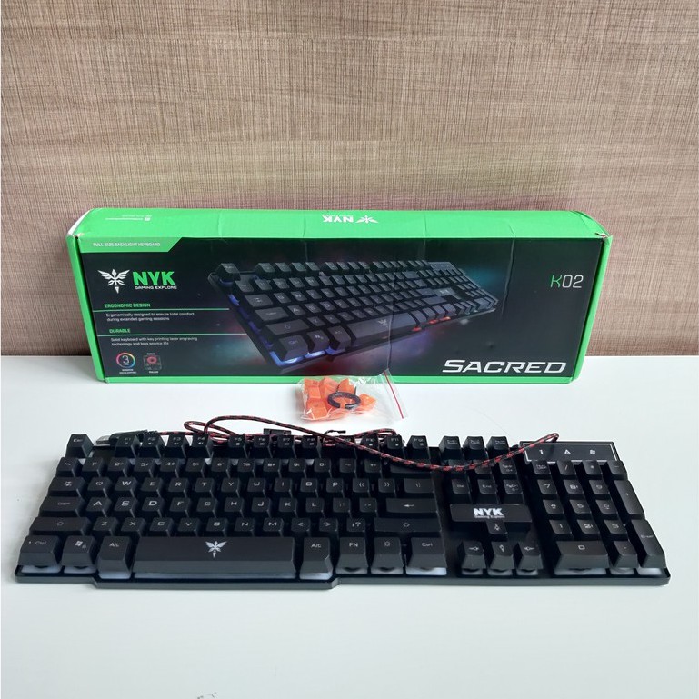 NYK Backlight Gaming Keyboard Full Size (K-02) | Shopee Malaysia