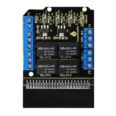 Keyestudio Relay Breakout Expansion Board Module for Micro Bit (BLACK ...