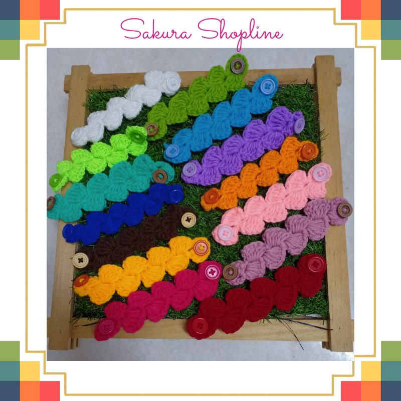 Mask Extension Crochet/Penyambung Tali Penutup Muka Benang Kait ...