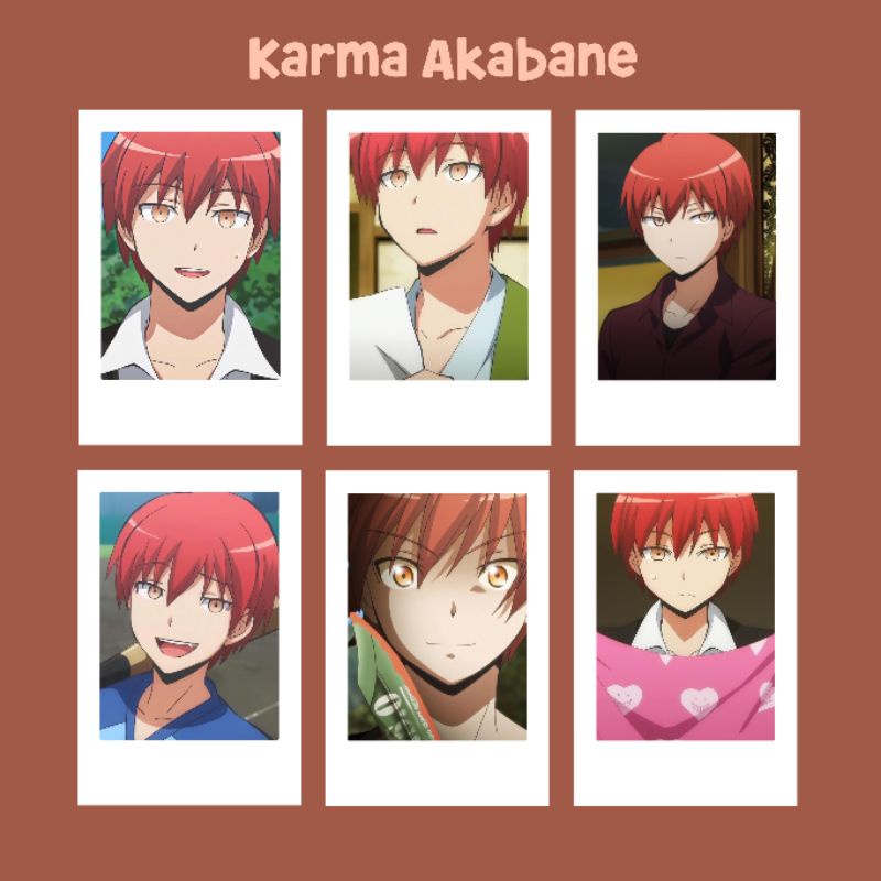 Polaroid Anime Assassination Classroom Karma Akabane Nagisa Shiota Rio ...
