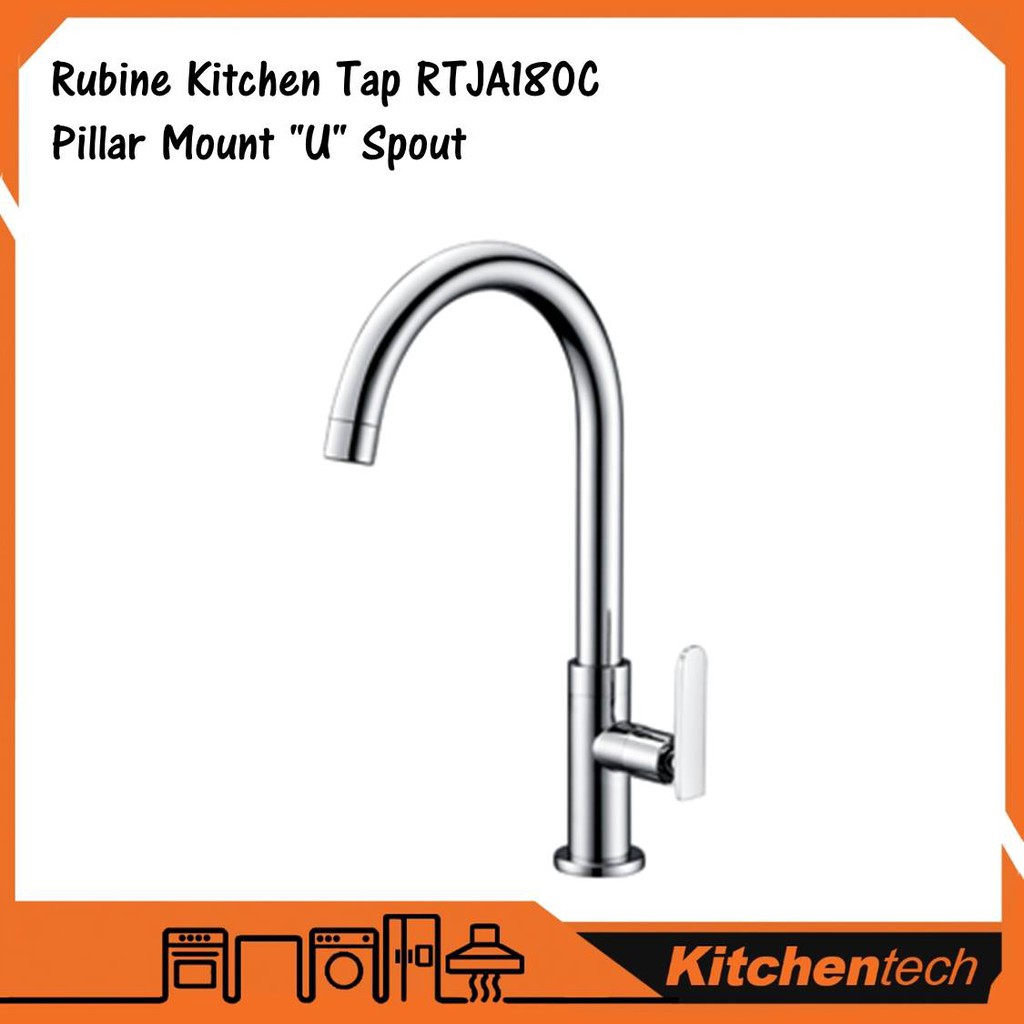 Rubine Kitchen Tap RTJA018C Pillar Mount "U" Spout | Shopee Malaysia