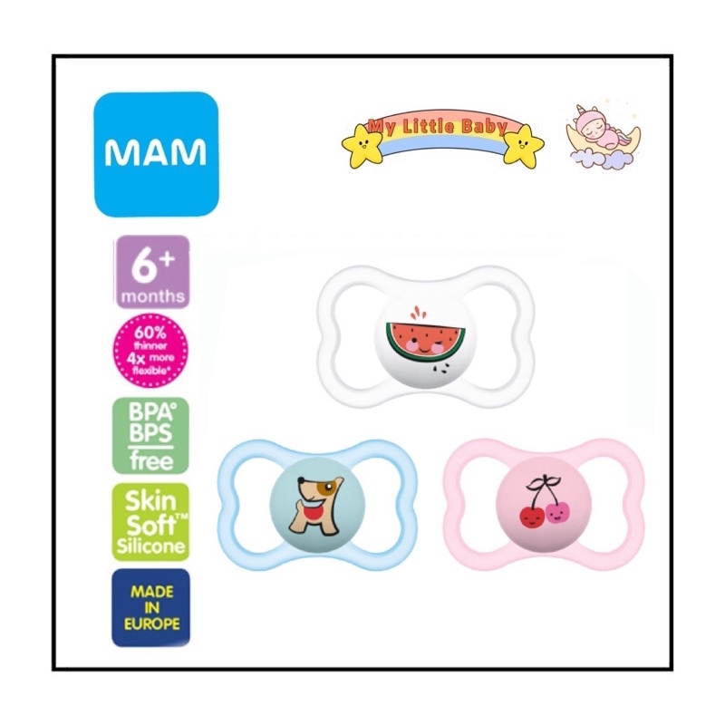 Mam Supreme Pacifier Orthodontic Soothers(6M+) | Shopee Malaysia