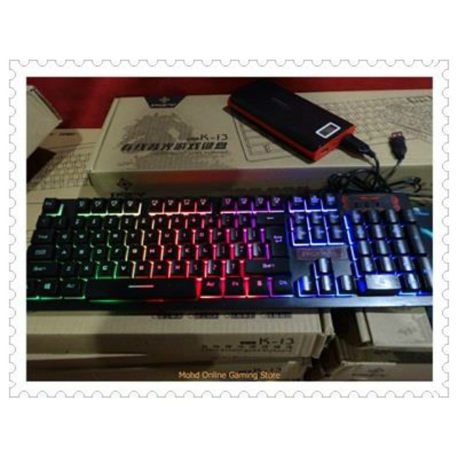 PSFY K-13 Mechanical feel keyboard with mouse | Shopee Malaysia