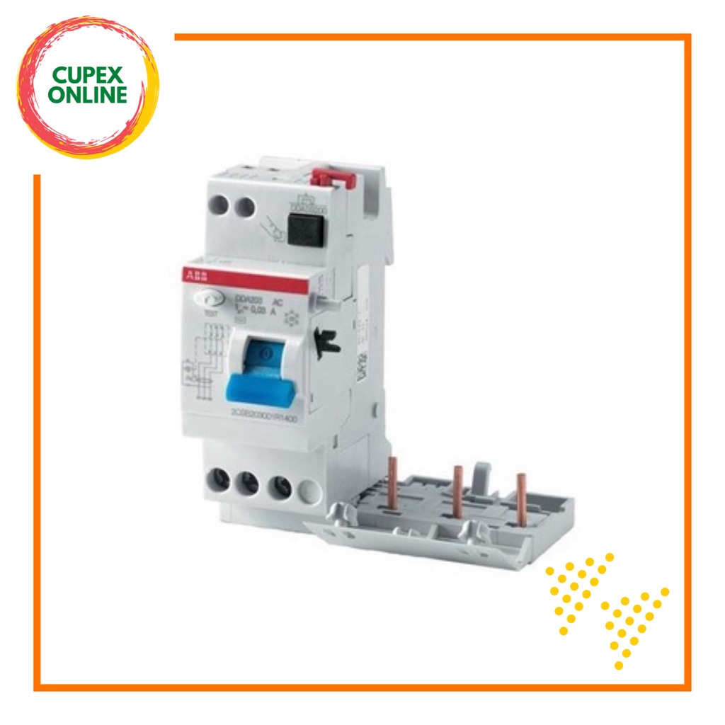 ABB DDA203 A-40/0.03 RCCB 40A 30mA 3P (cupex) | Shopee Malaysia