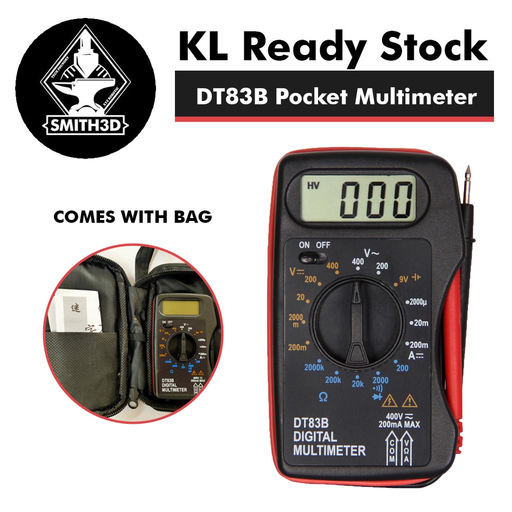 Pocket Size DT83B Digital Multimeter | Shopee Malaysia