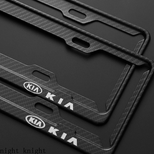 Carbon Fiber Pattern License Plate Protection Frame Suitable for Kia K3 ...