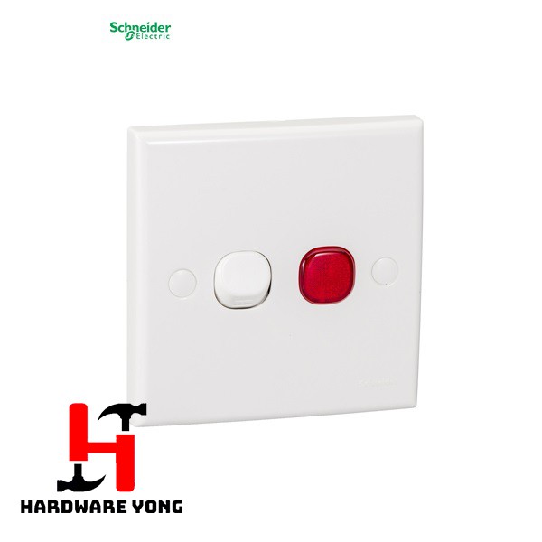 Schneider Clipsal S-Classic 20A Double Pole Switch With Neon - White ...