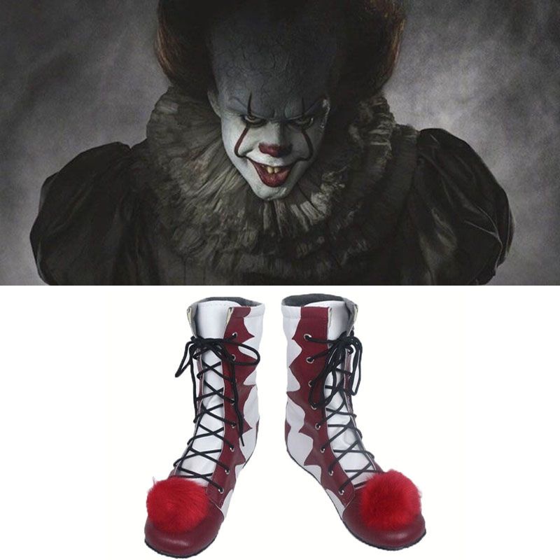 Joker Fadeless Pennywise Cosplay It Horror Clown Killer Carnival Shoes ...