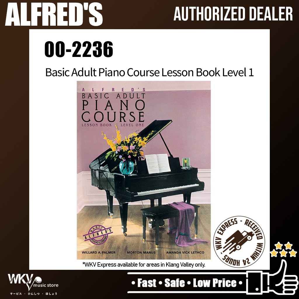 Alfred's Basic Adult Piano Course Lesson Book Level 1 Piano Book / Music Book / Piano Practical ...