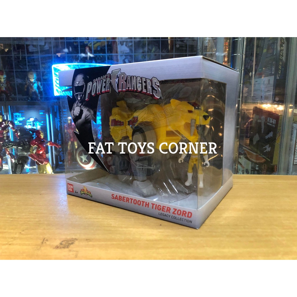 Sabertooth Tiger Zord with Yellow Ranger Legacy Collection 6” Action ...