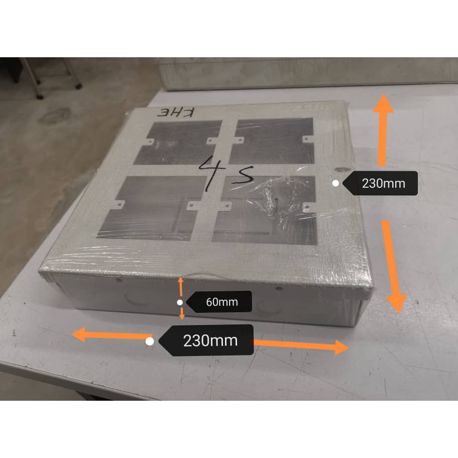4/6 Socket Metal Switch Box 4S 6S Way Switches Electrical Clad Board ...
