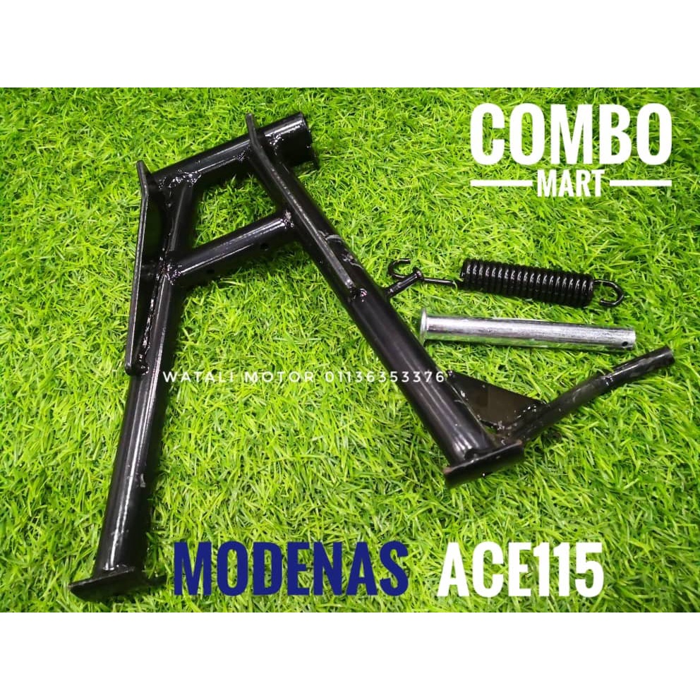 MODENAS ACE 115 MAIN STAND SET WITH MAIN STAND SPRING AND SHAFT DOUBLE ...