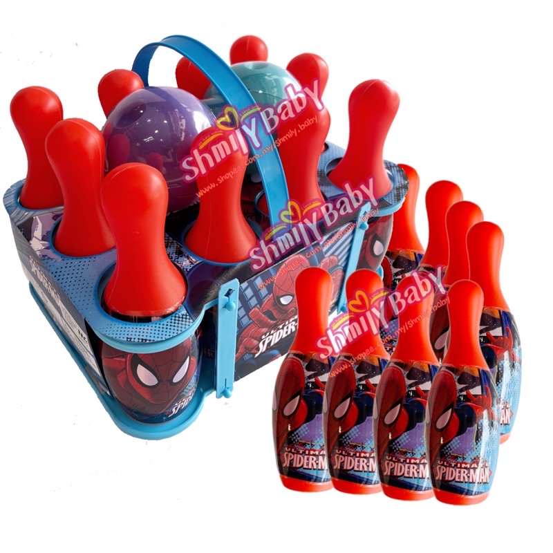 Cartoon Bowling Set Toy for Kids avengers Spider-Man Hello Kitty mainan ...