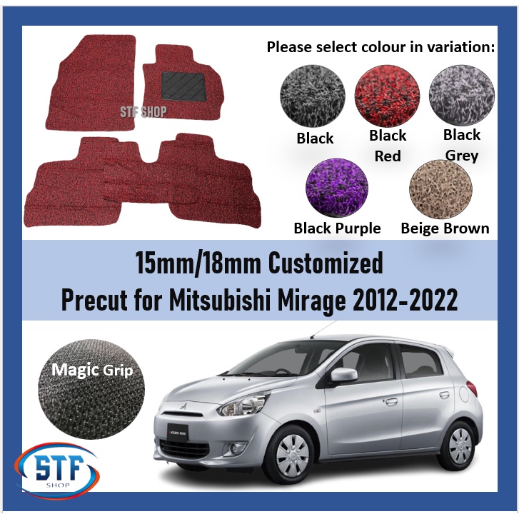 Mitsubishi Mirage (2012- Present) OEM PRECUT PVC CARPET Coilmat Karpet ...