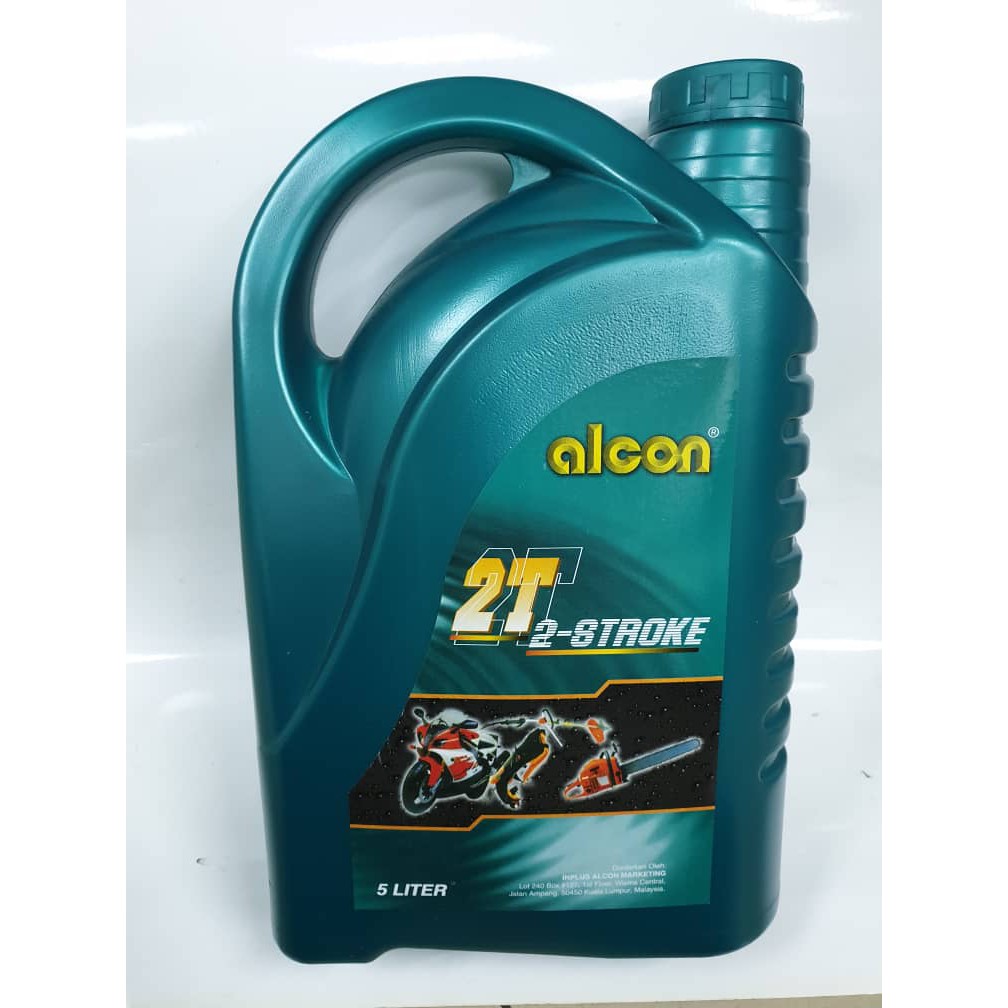 ALCON 2T 2 STROKE MOTORCYCLE OIL 5L tcw-2 engine oil | Shopee Malaysia