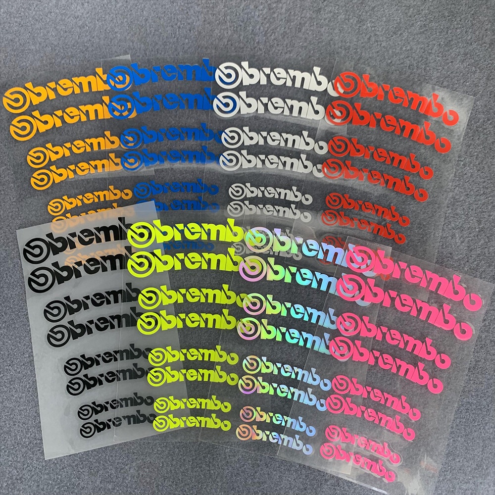 Brembo caliper reflective stickers for car and motorcycle brake pads ...