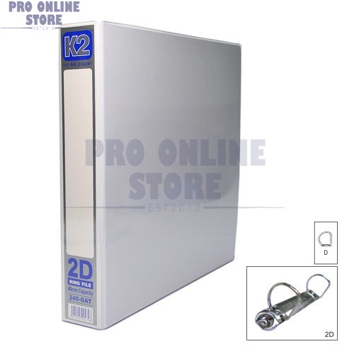 40mm 2D Ring File K2 (White) | Shopee Malaysia