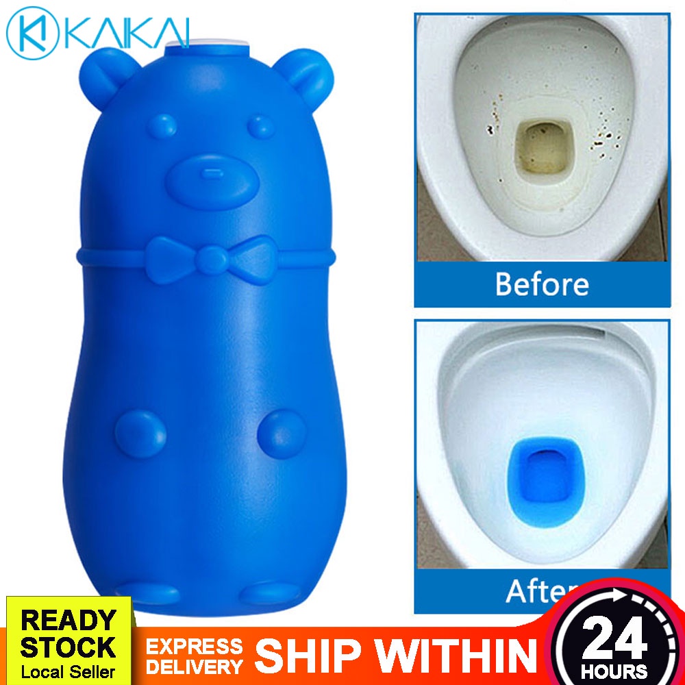 🔥 PROMO 🔥 Durable Blue Bubble Toilet Flush Cleaner Effective Clean With ...