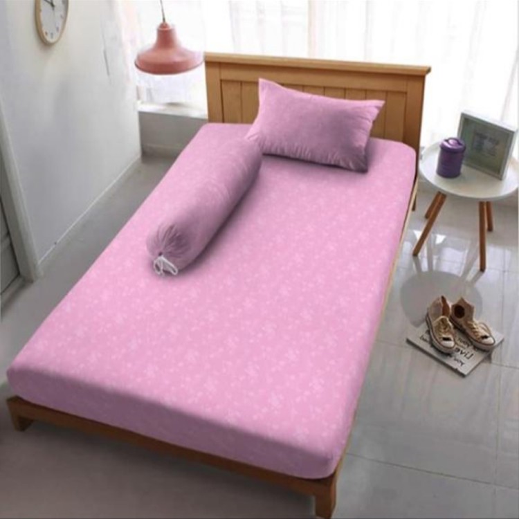 Kintakun Dluxe Emboss Light Pink 120x200 Extra Single Bed Sheet ...