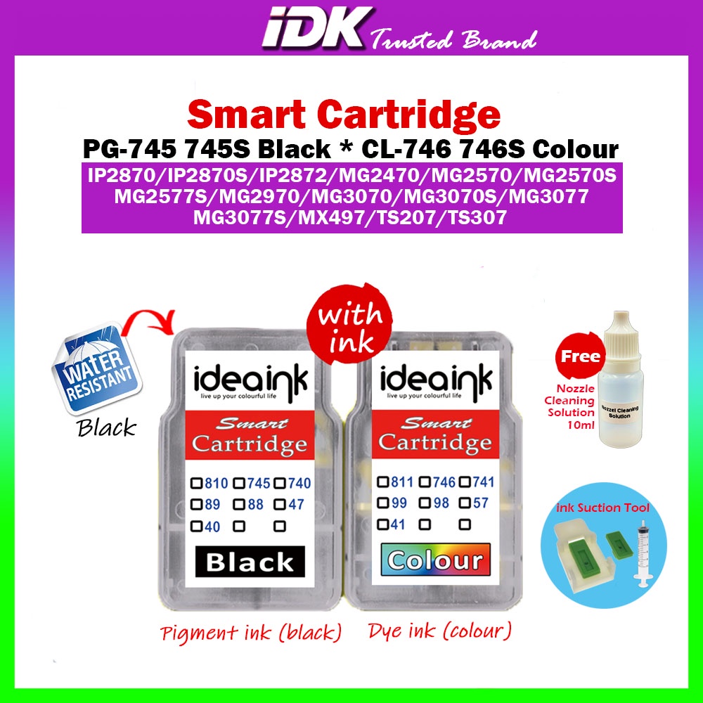 Smart Cartridge 745 746/PG-745 CL-746/PG745 CL746 For Canon Printer Use ...