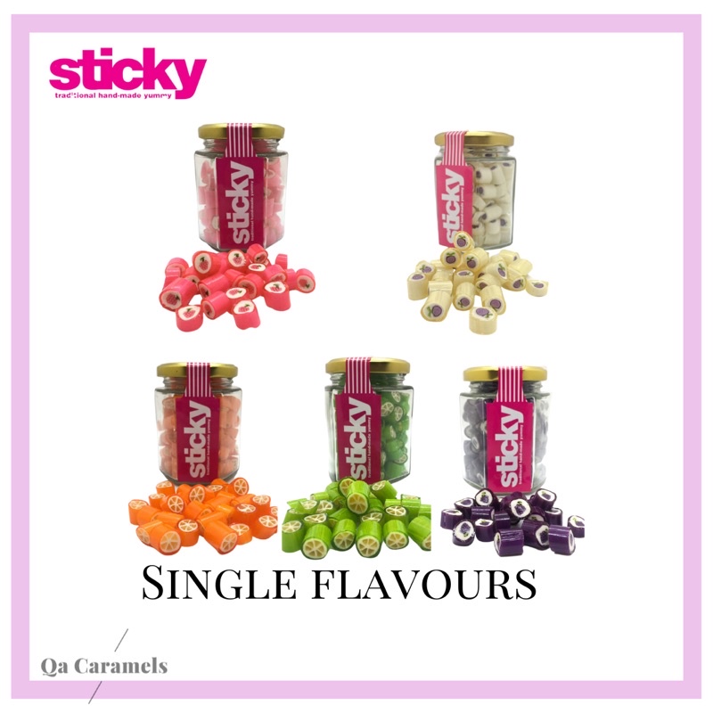 STICKY CANDY SINGLE FLAVOUR 120G VARIETY FLAVOURS GULA-GULA SWEET ...