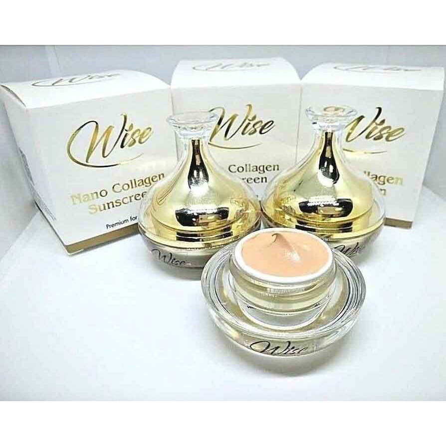 WISE Nano Collagen SunscreenSPF 50 PA++++ Wise Nano 胶原蛋白防晒霜 12 克。 | Shopee Malaysia