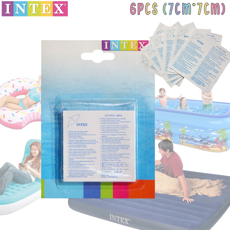 INTEX 59631 6Pcs Repair Patch Repair Kit Self-Adhesive Patch for ...