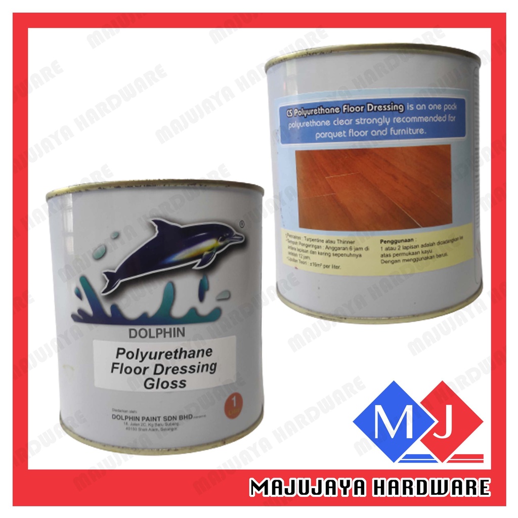 DOLPHIN PAINT Floor Dressing Polyurethane Gloss Glossy CS Polyurethane ...