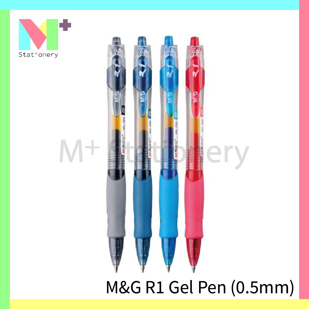 M&G R1 Retractable Gel Pen Ink Pen 0.5mm Bullet Nib (1'pcs) | Shopee ...
