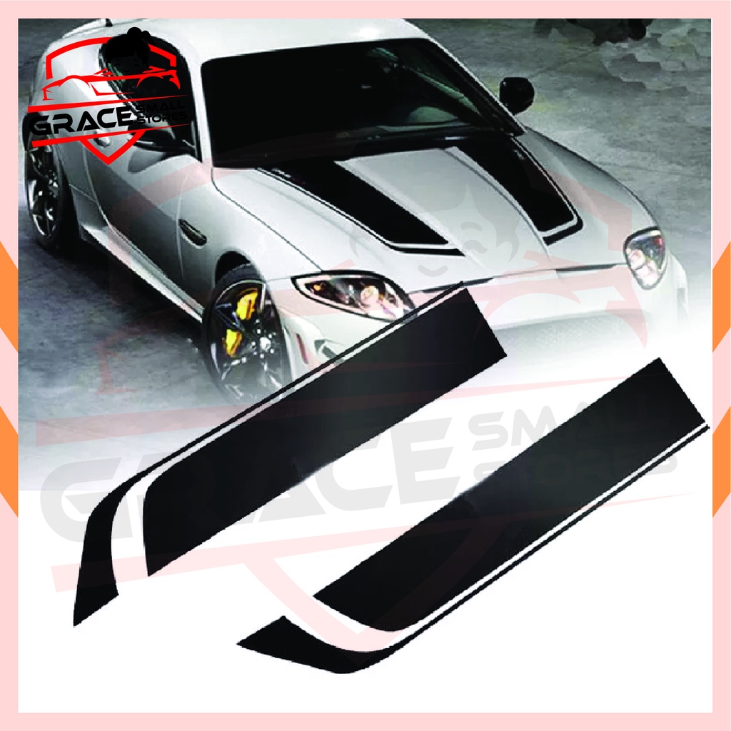 OM Car Sticker Stripe PVC Dual Decal Vinyl Racing Hood Graphics ...