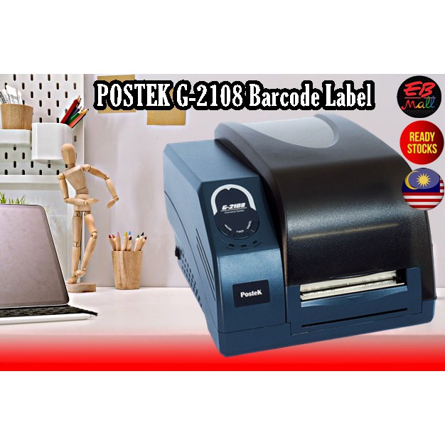 HEAVY DUTY THERMAL PRINTER A6 POSTEK G-2108 G2108 Barcode Label Thermal ...