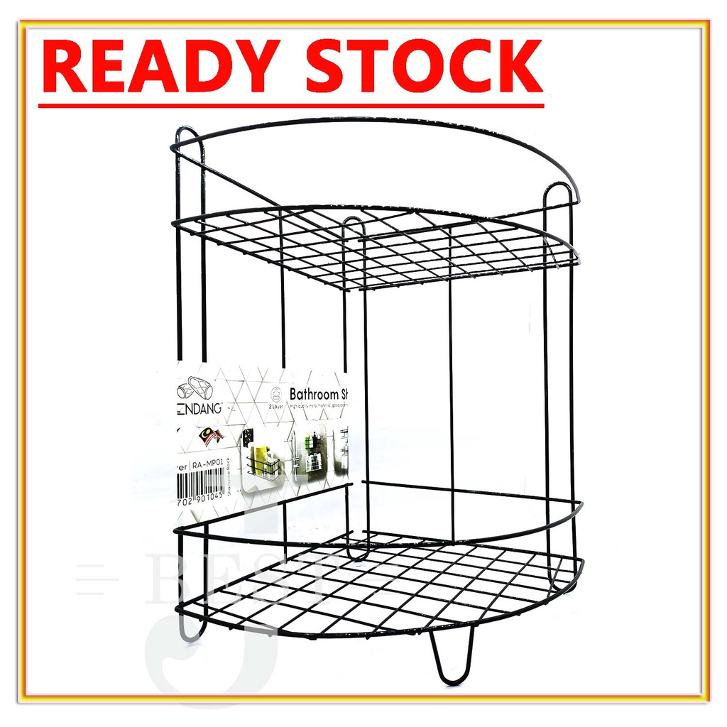 Corner Gendang Shampoo Rack 2 Layer Multipurpose Rak Syampu bathroom ...