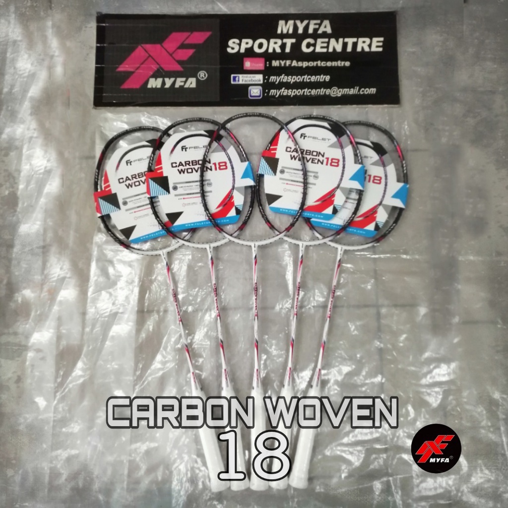 Badminton racket Felet Carbon Woven 18 | Combi frame (aero dynamic+box ...