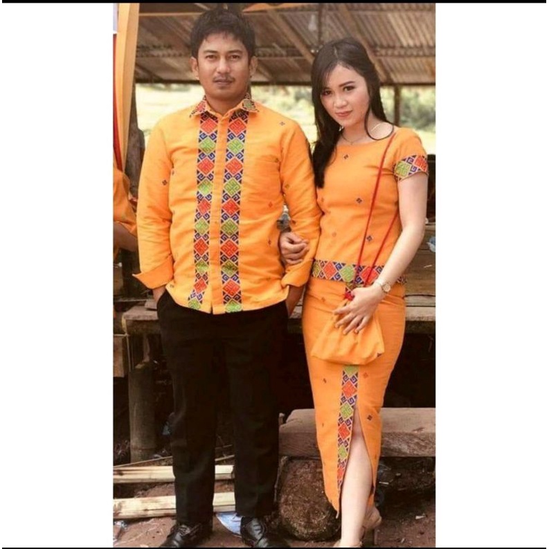 Couple SET OF PABINTIK TORAJA WOVEN CLOTHES CONDANGAN KEKINIAN FREE ...