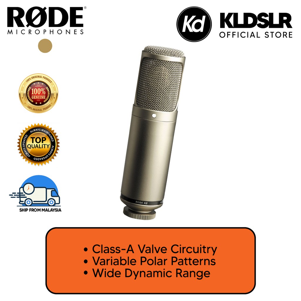 Rode K2 - Variable Pattern Studio Tube Condenser Microphone | Shopee ...