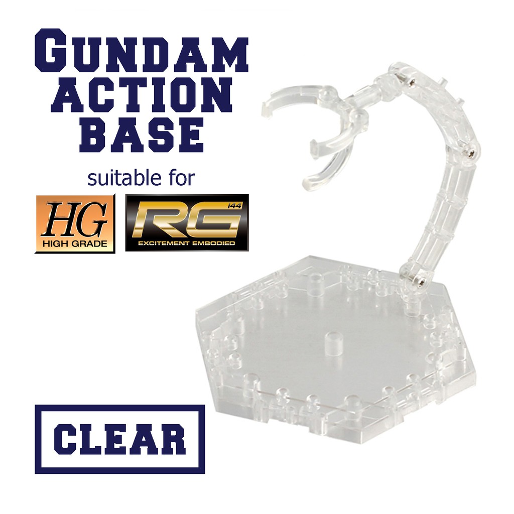 (READYSTOCK) Gundam Action Base Stand for HG/RG Gunpla Action Figures ...