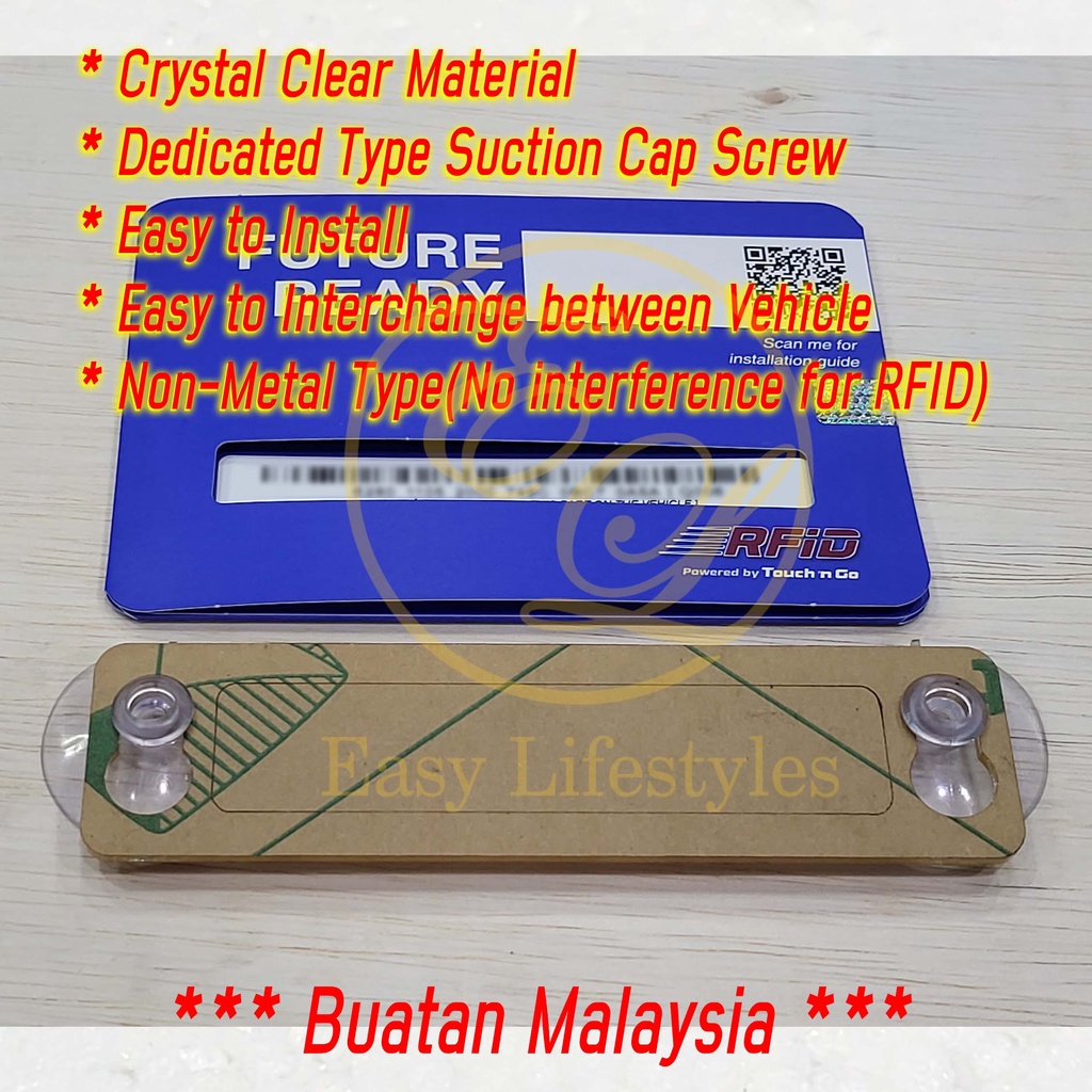 RFID HOLDER TNG TOUCH N GO SMART TAG RFID STICKER PLUS NON METAL (READY ...