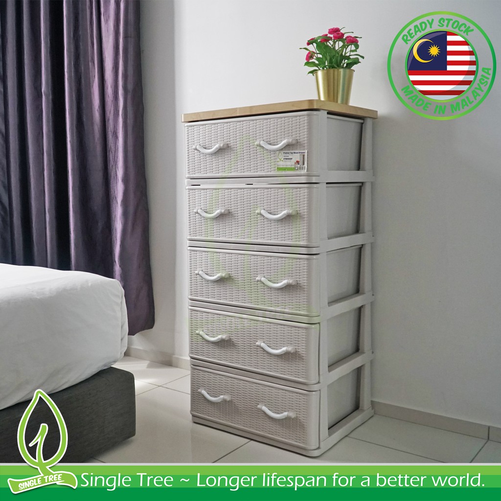 1 X ST 5T Prattan Storage Drawer Clothes Clean Termite Free Premium ...