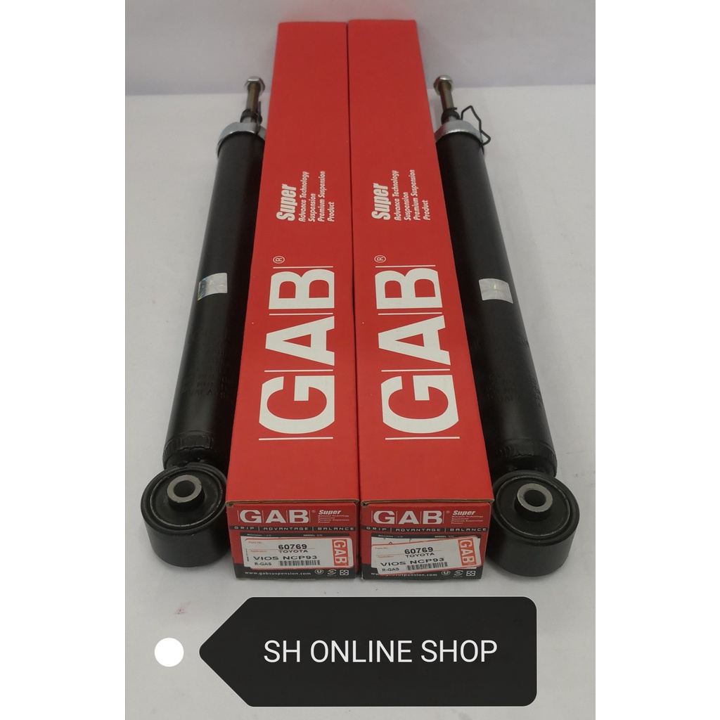 GAB Super Premium Shock Absorber Rear for Toyota Vios NCP93 Yaris NCP91 2008-2013 Year Prius C ...