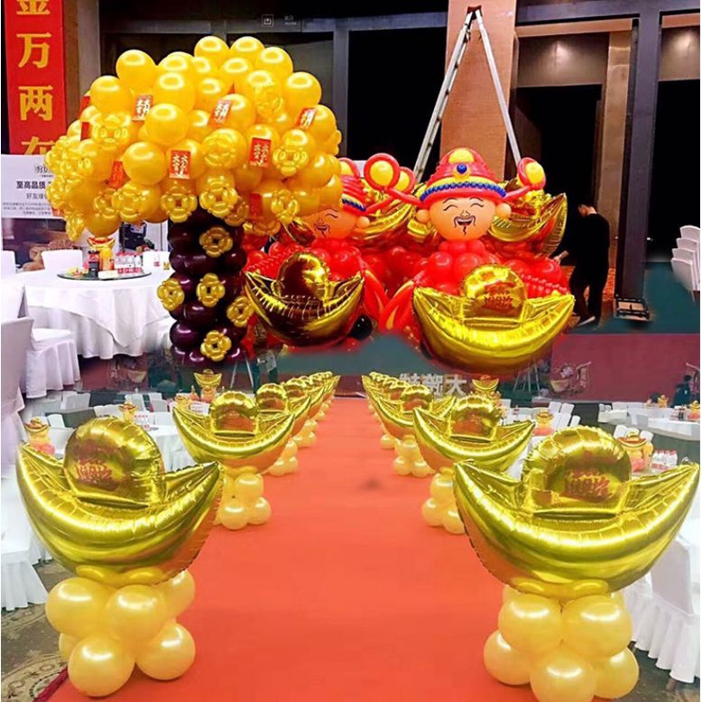 1pcs Large Small Chinese Ingots Balloons for Chinese New Year ...