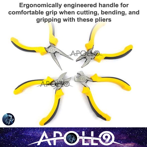 APOLLONINE - Anton 4pcs Mini Plier Set Long Nose Plier Diagonal Plier ...