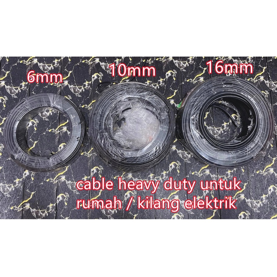 GRADE A+ 1 core 6mm 10mm 16mm wayar cable heavy duty wire kabel tnb ...