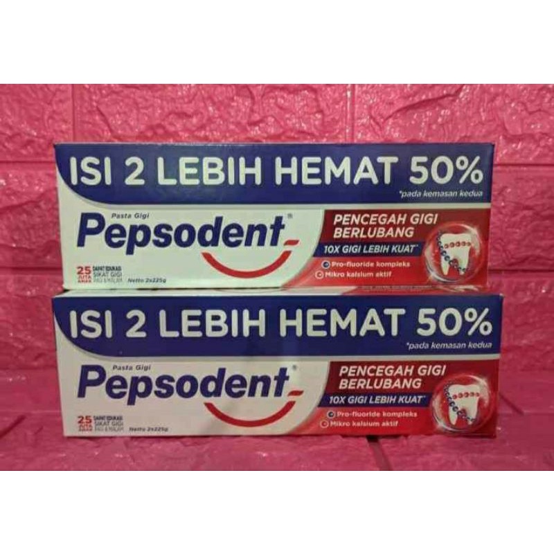 Pepsodent JUMBO 225gr x2/PEPSODENT Contents 2/PEPSODENT 225gr/PEPSODENT ...