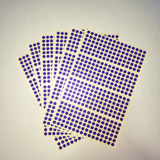 Colour Coding Adhesive Labels Round Dot Sticker 20 sheets pack Round ...