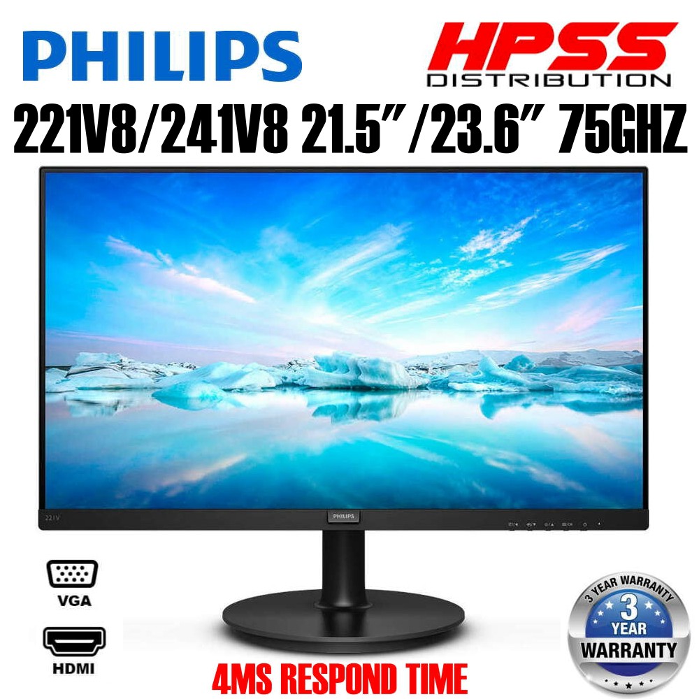 Philips 221V8 21.5" / 24E2N1/241V8 23.5 / 241V8LB / 241V8B 23.8" 27E1N1 ...