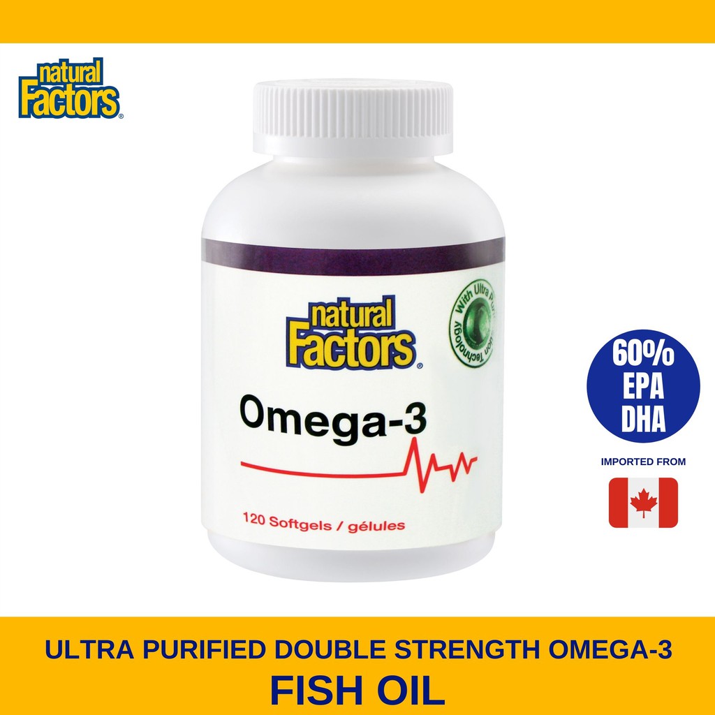 Natural Factors Omega-3 Factors Softgels 120s (Exp 07/26) | Shopee Malaysia