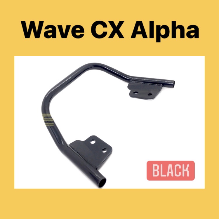 Wave CX Alpha 110 Rear Handle Spoiler - Black Hitam CX110 Alpha110 Seat ...